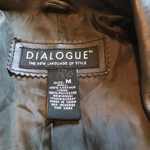 Vintage | Jackets & Coats | Vintage Leather Jacket By Dialogue Size ...